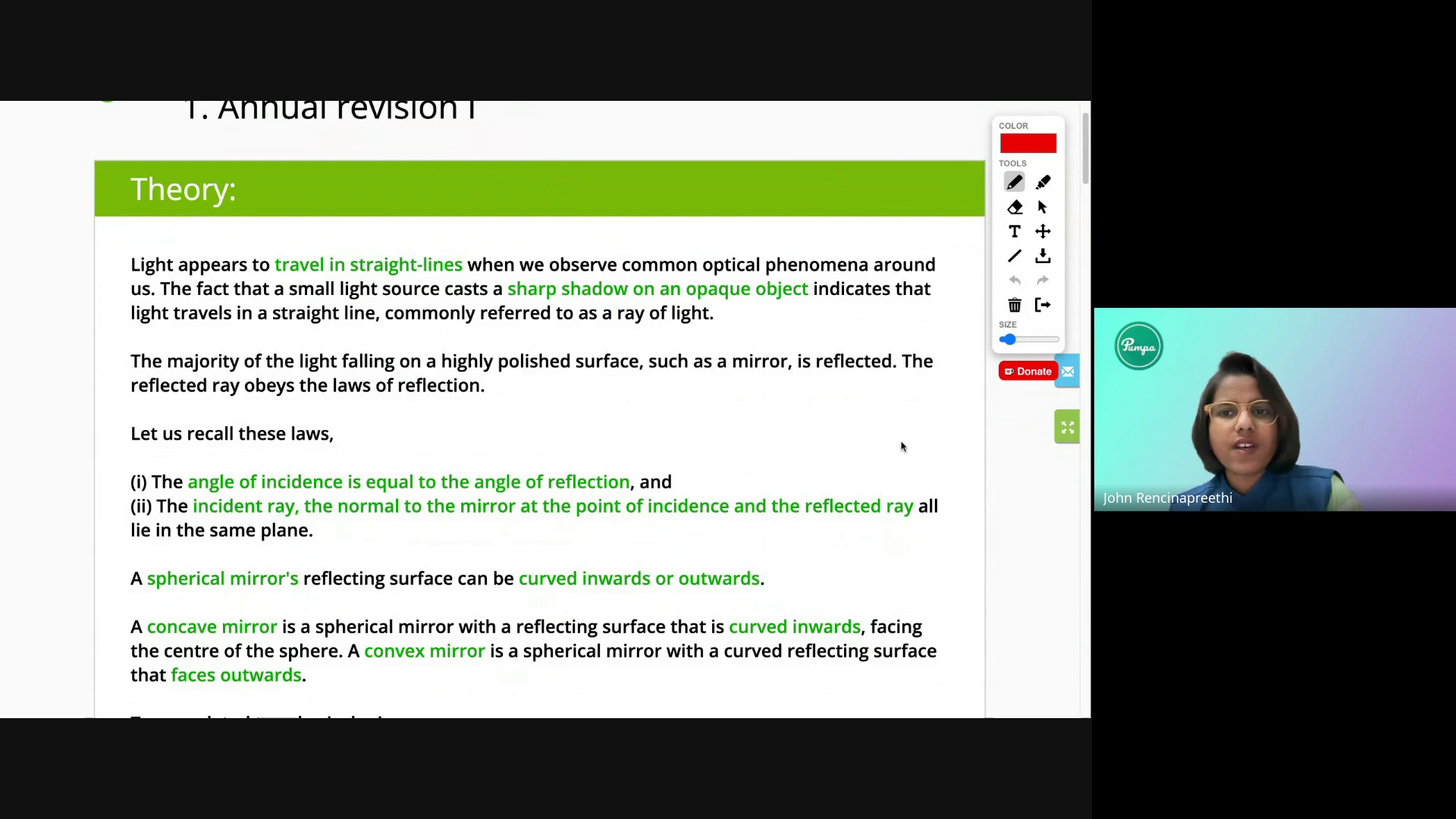 Light reflection and refraction - Chapter overview — lesson. Physics ...